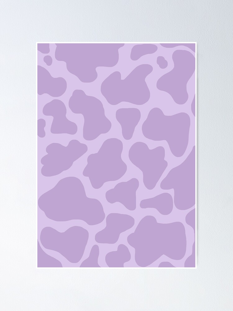 "Lilac Purple Cow Print" Poster for Sale by izzytyga | Redbubble