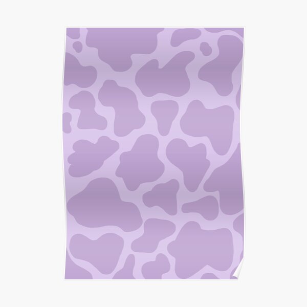 "Lilac Purple Cow Print" Poster for Sale by izzytyga | Redbubble