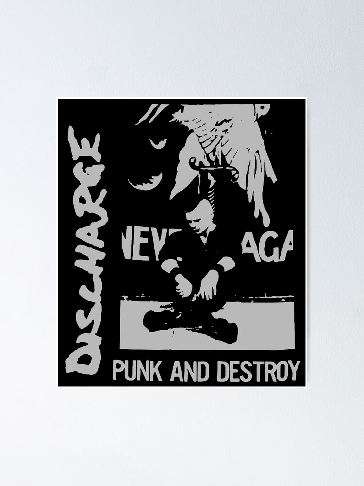 "Discharge - Punk and destroy" Poster for Sale by BristolHummm | Redbubble