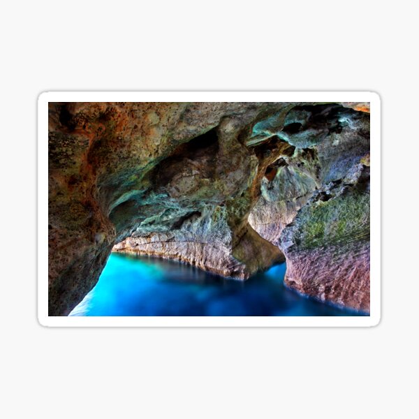 "Sea caves of Marmara - Sfakia, Crete" Sticker for Sale by IRAKLIS ...