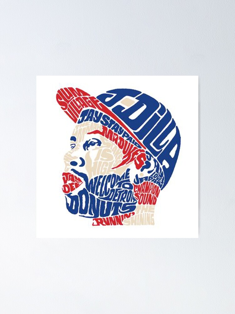 "J dilla donuts type " Poster for Sale by cordfart | Redbubble