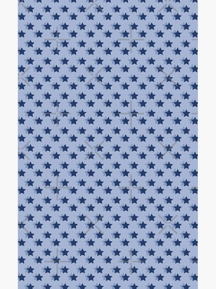 "Blue Star Pattern" Poster by MamoesDoodles | Redbubble