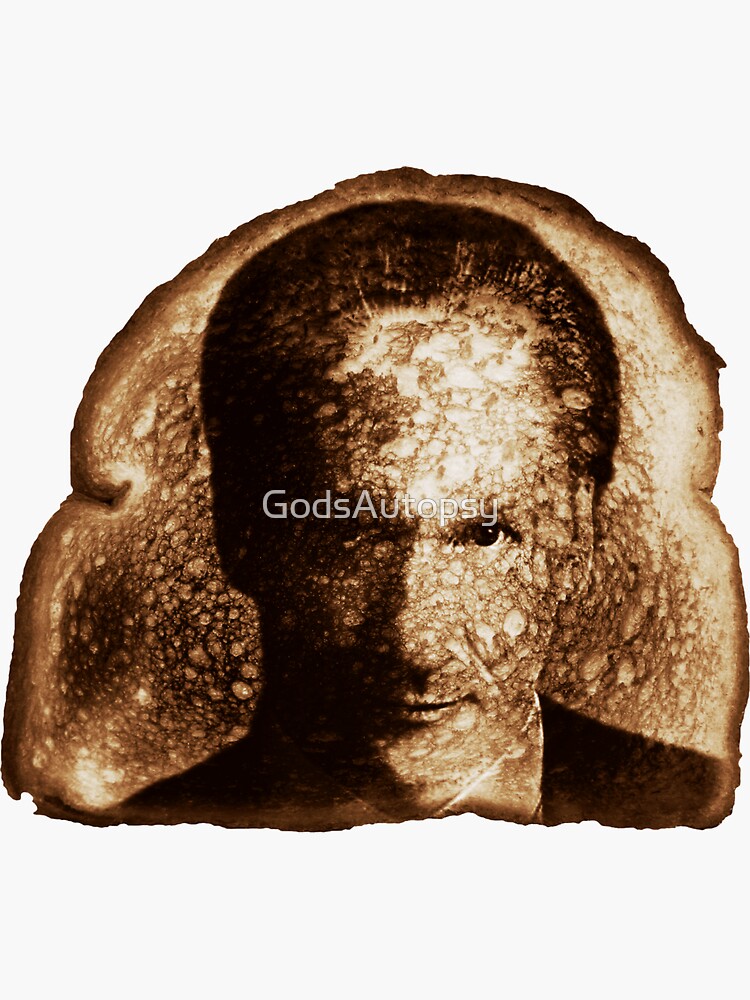 "Bill Mаher Miracle Toast" Sticker by GodsAutopsy | Redbubble