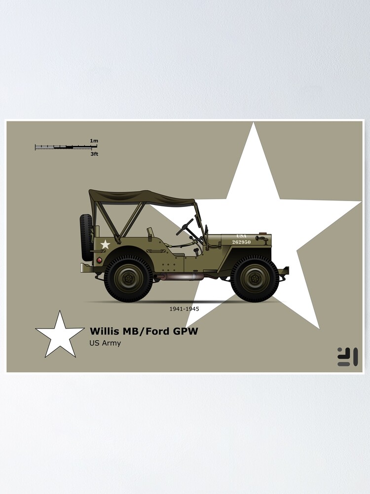 "Willis MB /Ford GPW " Poster by DrewPodshe | Redbubble