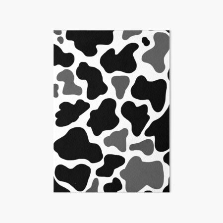"Black White Grey Cow Print" Art Board Print for Sale by izzytyga ...