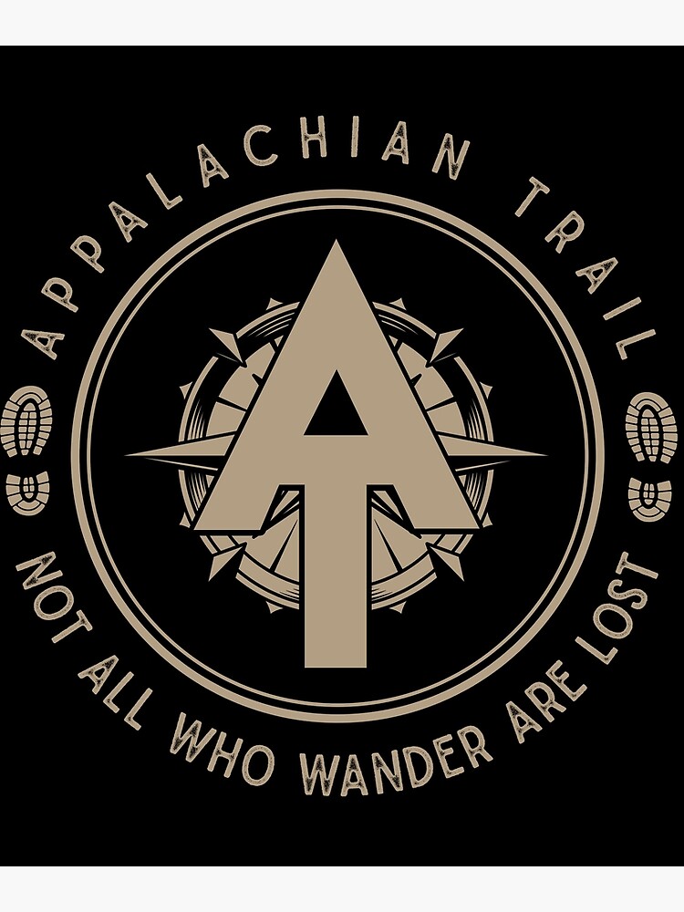 "Appalachian Trail Logo Hiking Wander in the US" Poster by SMMBYV ...