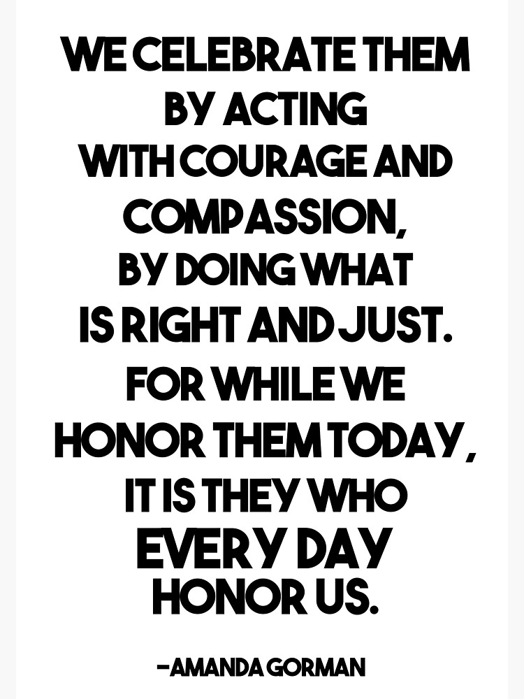 "Amanda Gorman Quote - Super Bowl Poem" Poster for Sale by felixpauli ...