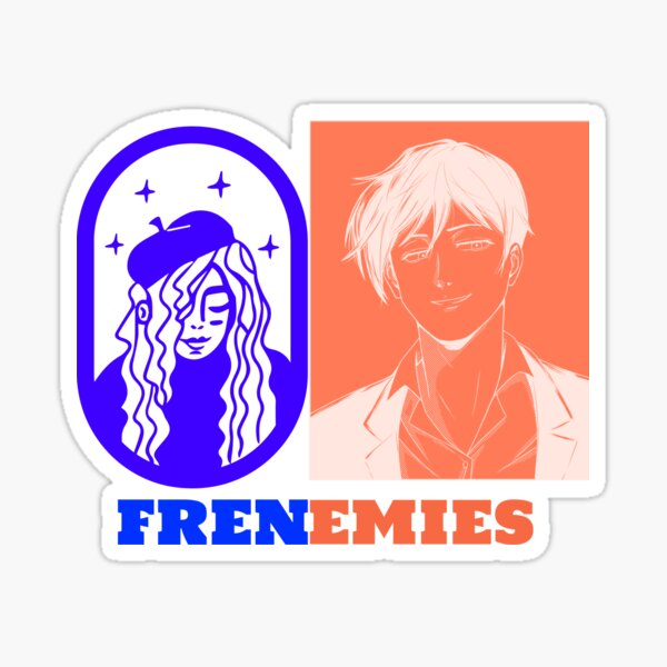 "Frenemies" Sticker for Sale by hoepusher | Redbubble