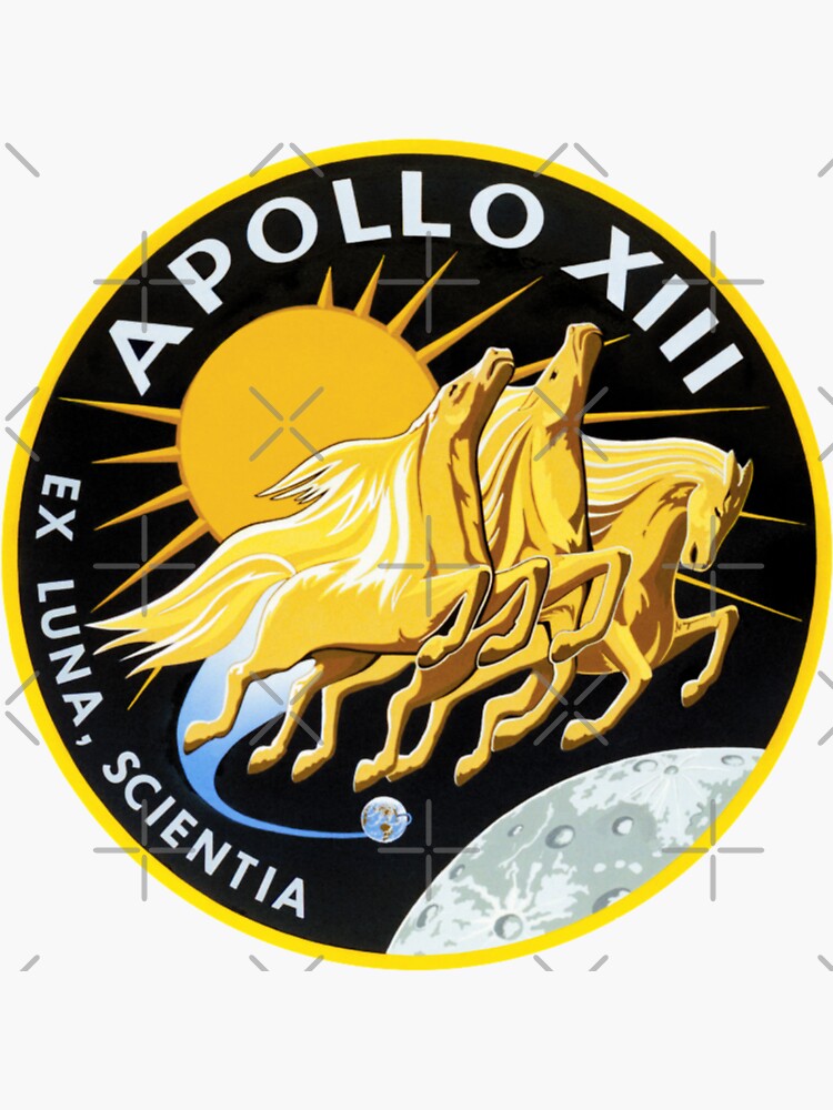 "Kopie des Apollo 13-Logos" Sticker von trendistudio | Redbubble