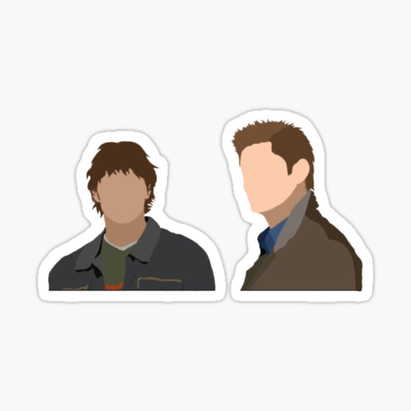 "Faceless Sam And Dean" Sticker for Sale by cats321654 | Redbubble