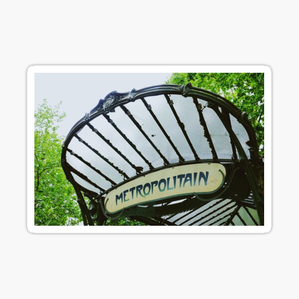 "Paris Metropolitan" Sticker for Sale by CarolinaReina | Redbubble