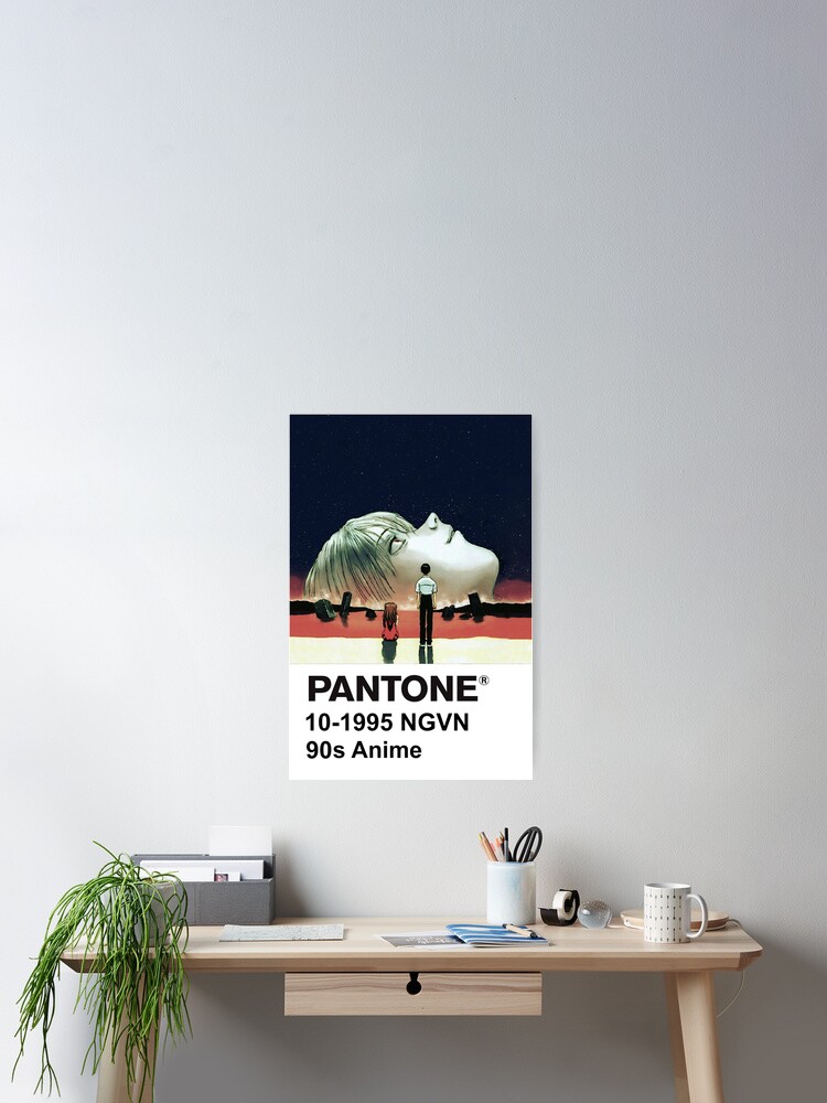 "PANTONE 90s Anime - NGE" Poster for Sale by PeachPantone | Redbubble
