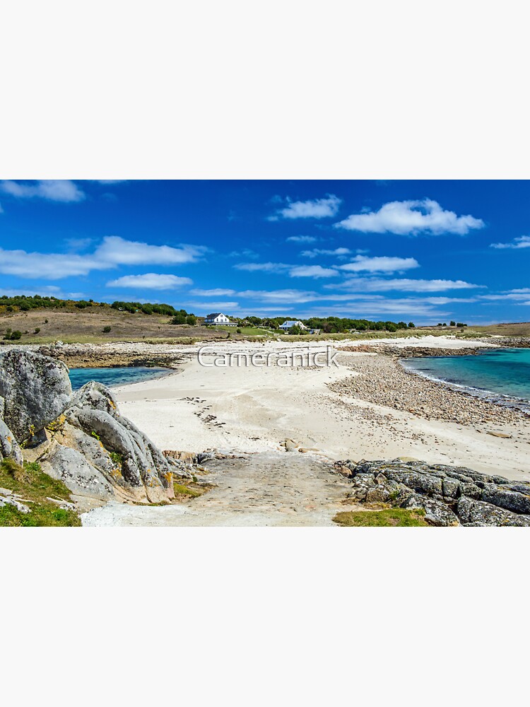 "Sand Bar separating the island of St Agnes and the Gugh at high tide ...