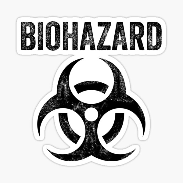 " Biohazard" Sticker for Sale by Polyartbenali | Redbubble