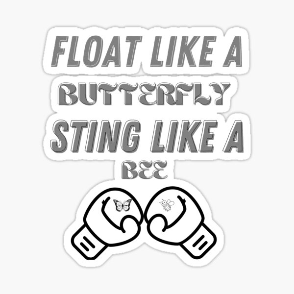 Float Like A Butterfly Sticker For Sale By Agroove Redbubble