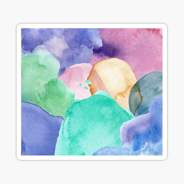"handdrawn light color" Sticker for Sale by deco-home | Redbubble