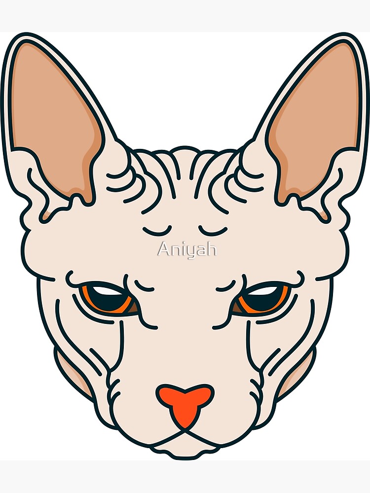 "Angry Siamese Cat Design" Poster by Aniyah | Redbubble