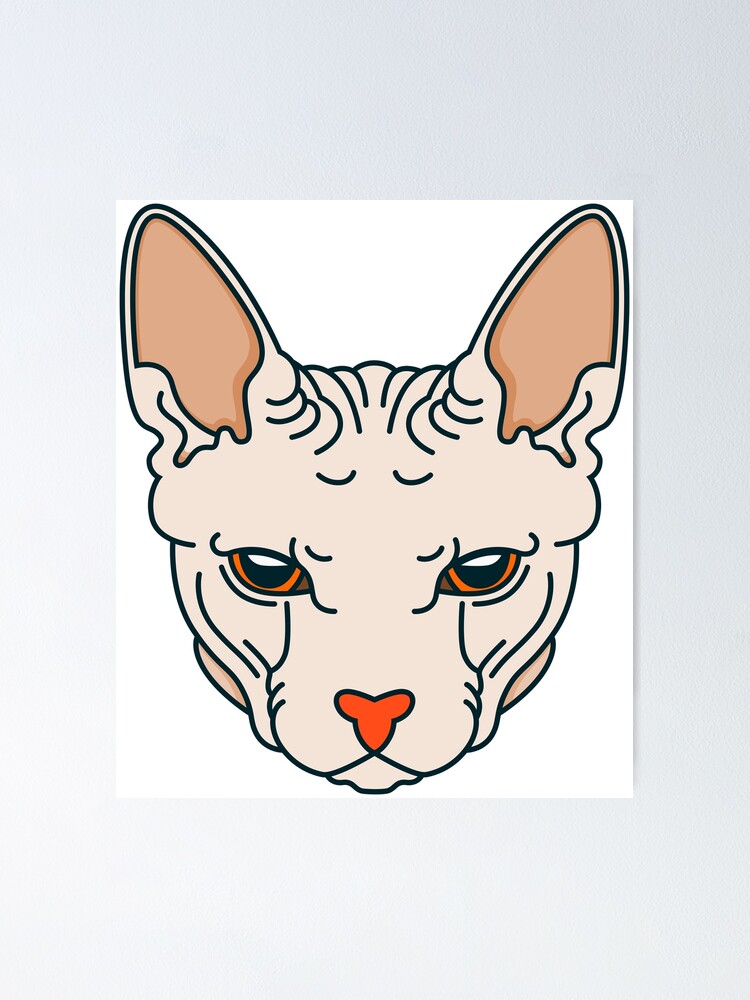 "Angry Siamese Cat Design" Poster by Aniyah | Redbubble