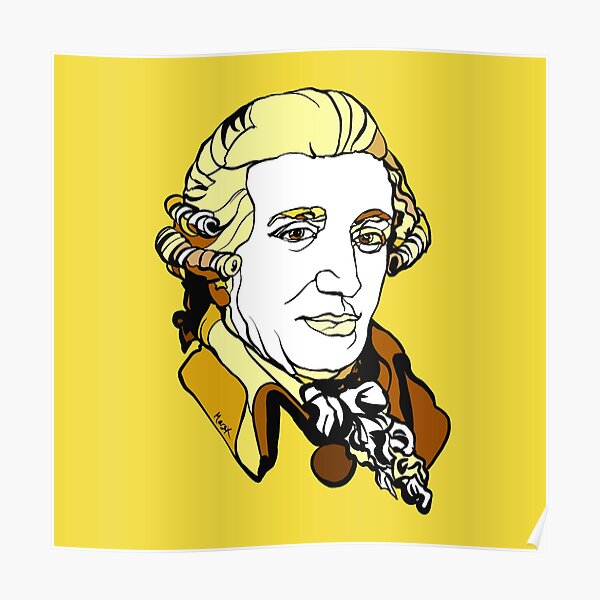 "Joseph Haydn Classical composer" Poster for Sale by ArtyMargit | Redbubble