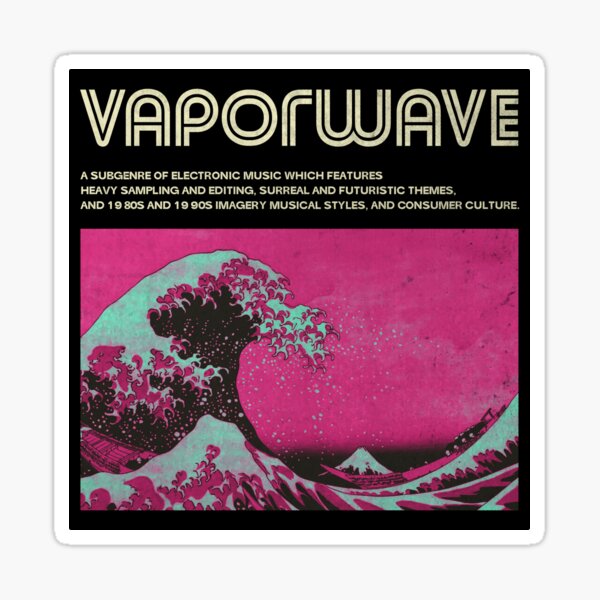 "Vaporwave" Sticker by artworkbyrihen | Redbubble