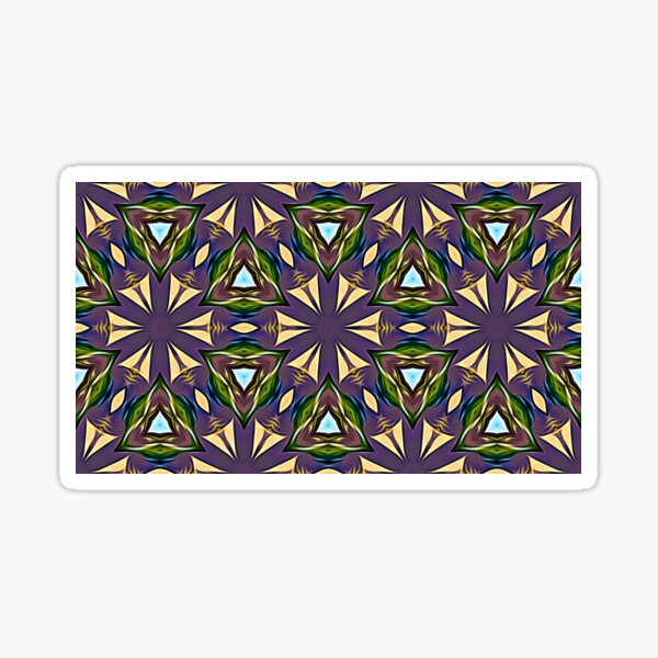 "Colored flower with blue and green" Sticker for Sale by JohnyDas ...