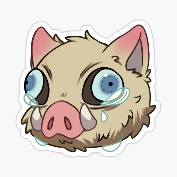 "Sad Inosuke Sticker" Sticker by Sayrenka-Art | Redbubble