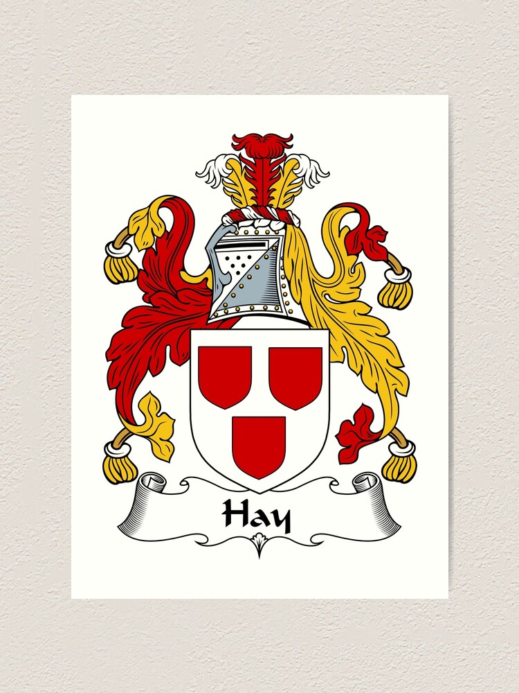 "Hay Coat of Arms / Hay Family Crest" Art Print by ScotlandForever ...