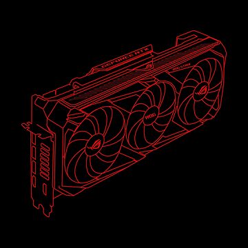 "Asus Rog Strix RTX 3090" Sticker by Violet Girl | Redbubble