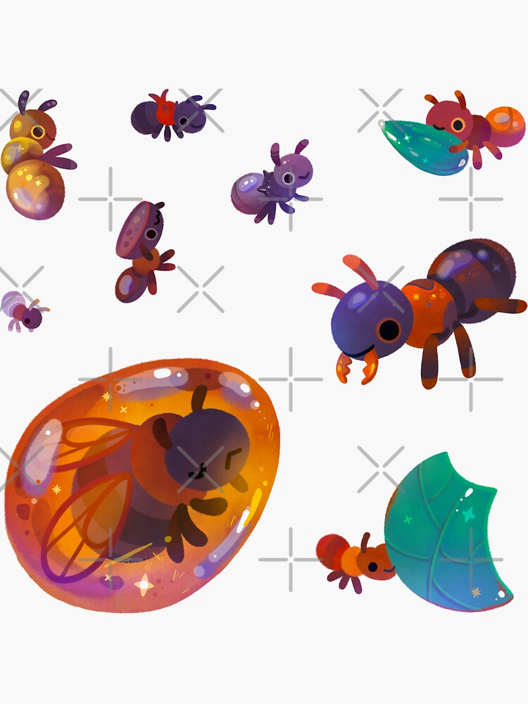 "Ants" Sticker for Sale by pikaole | Redbubble