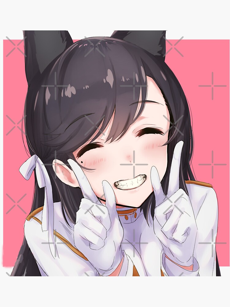 "atago smile" Sticker for Sale by deniartman | Redbubble
