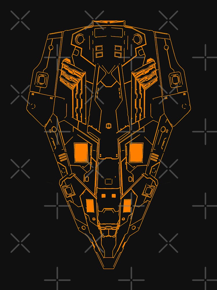 "Elite Dangerous - Python Wireframe - Minimalist" T-Shirt von ...