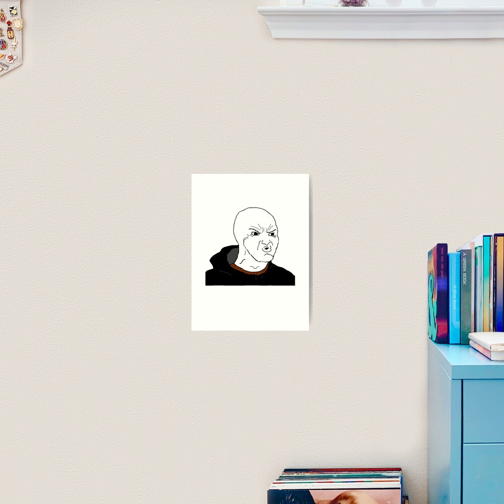 "Go Getter Wojak Meme" Art Print for Sale by MahTees | Redbubble