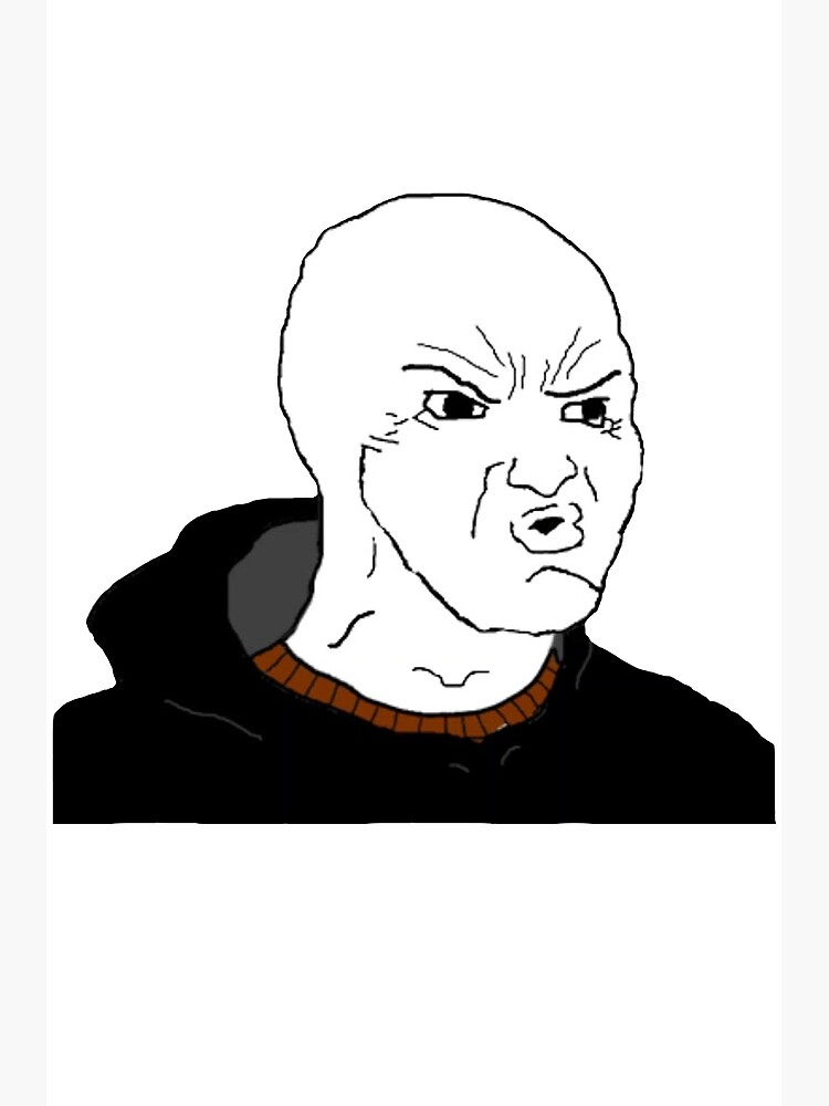 "Go Getter Wojak Meme" Art Print for Sale by MahTees | Redbubble