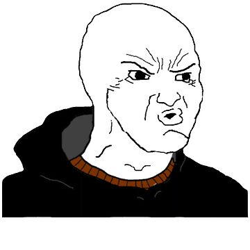 "Go Getter Wojak Meme" Sticker for Sale by MahTees | Redbubble