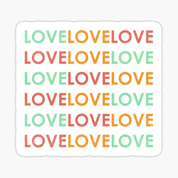 "Love Sign" Sticker by Jembync1997 | Redbubble