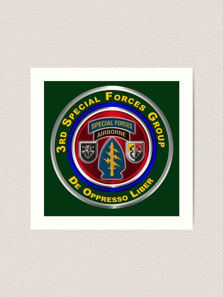 "3rd Special Forces Group Airborne " Art Print by SoldierAlways | Redbubble