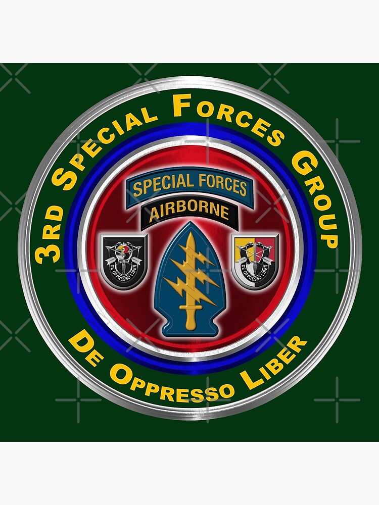"3rd Special Forces Group Airborne " Art Print by SoldierAlways | Redbubble
