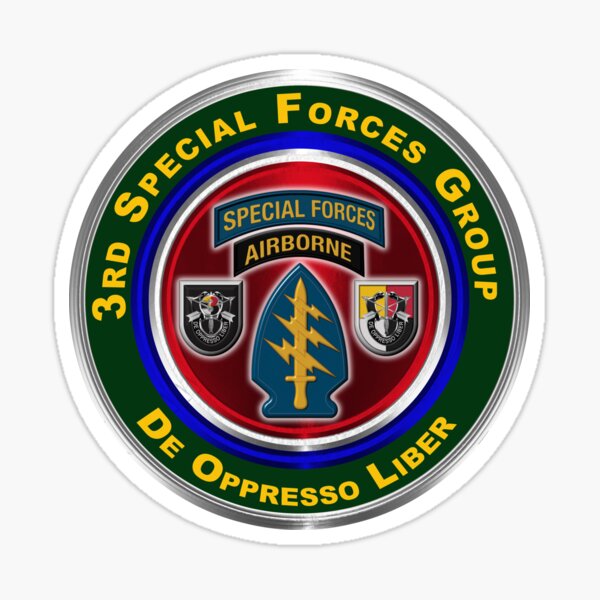 "3rd Special Forces Group Airborne " Sticker by SoldierAlways | Redbubble