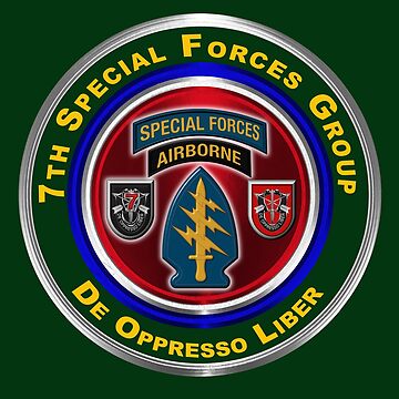 "7th Special Forces Group (Airborne)" Sticker for Sale by SoldierAlways ...