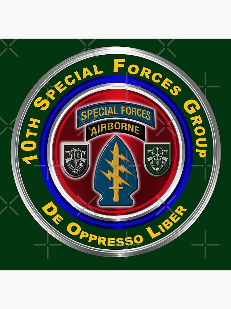 "10th Special Forces Group Airborne" Poster for Sale by SoldierAlways ...