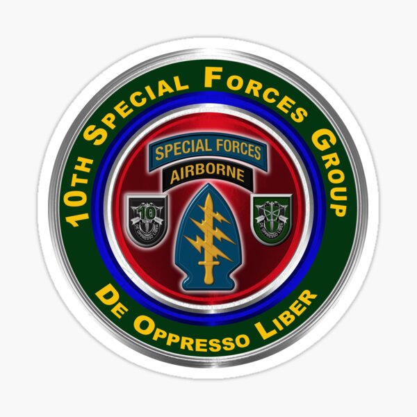 "10th Special Forces Group Airborne" Sticker for Sale by SoldierAlways ...