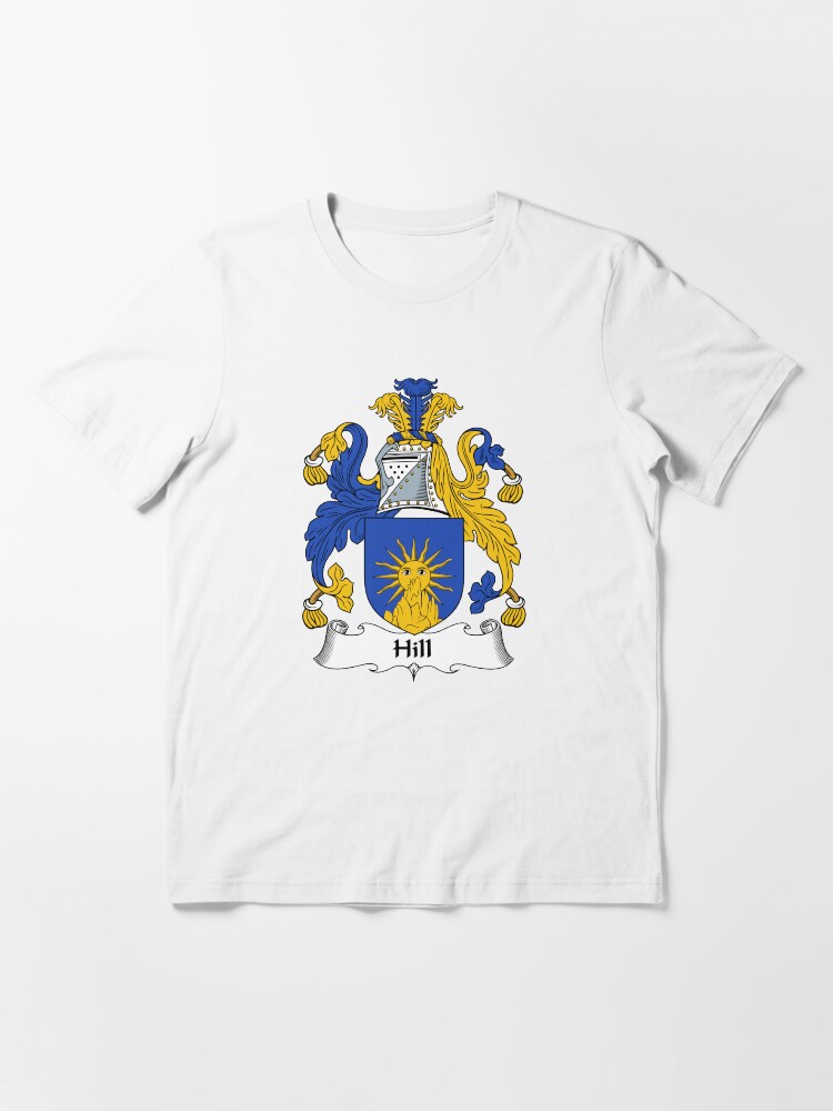 "Hill Coat of Arms / Hill Family Crest" Essential T-Shirt for Sale by ...