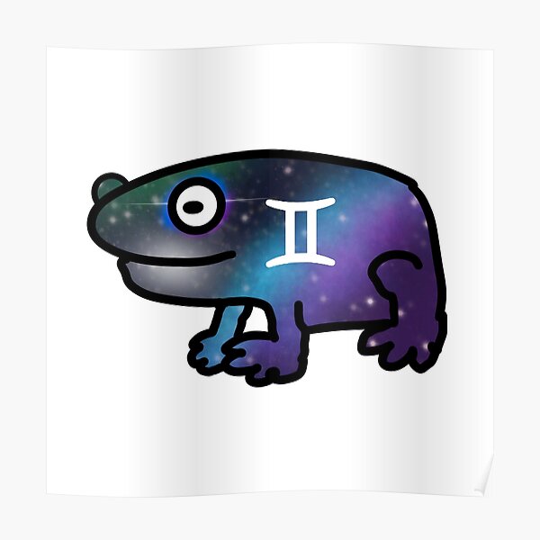 "Gemini Frog" Poster for Sale by firstroundpixel | Redbubble