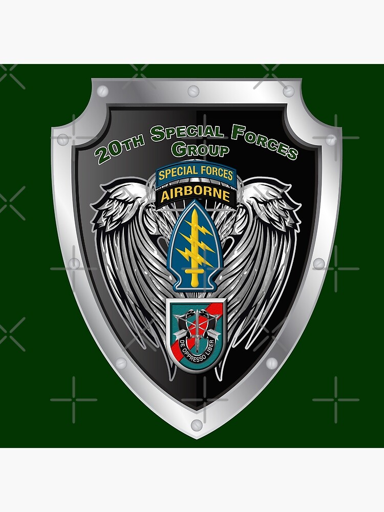 "20th Special Forces Group “Airborne”" Metal Print by SoldierAlways ...