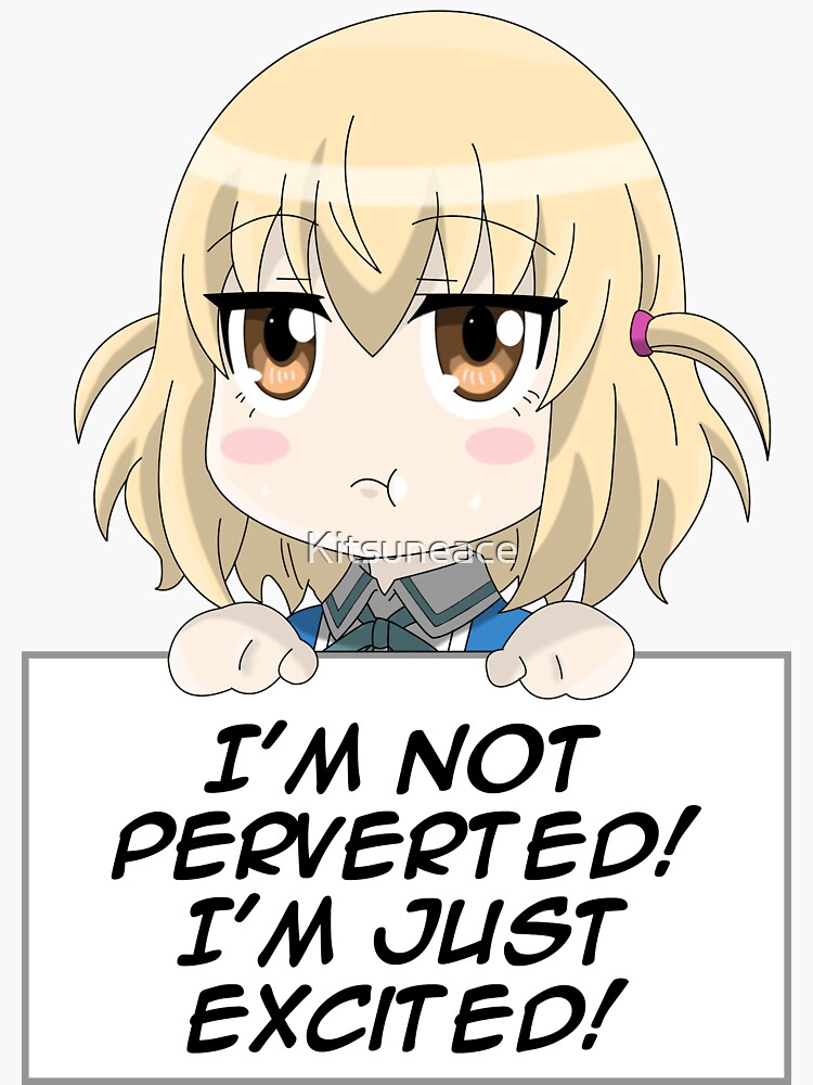 "I'm not Perverted (Censored)" Sticker by Kitsuneace | Redbubble