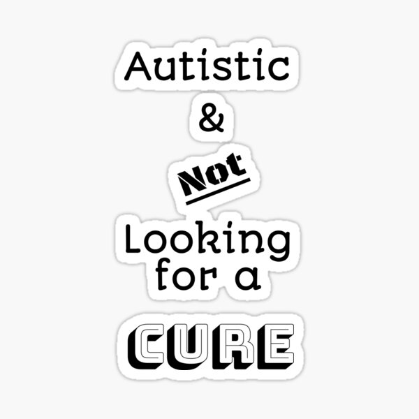 "Autism Anti Cure (No Bliss, Light)" Sticker for Sale by GladBlackLamb ...