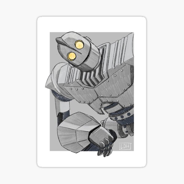 "The iron Giant" Sticker for Sale by LauraDHens | Redbubble