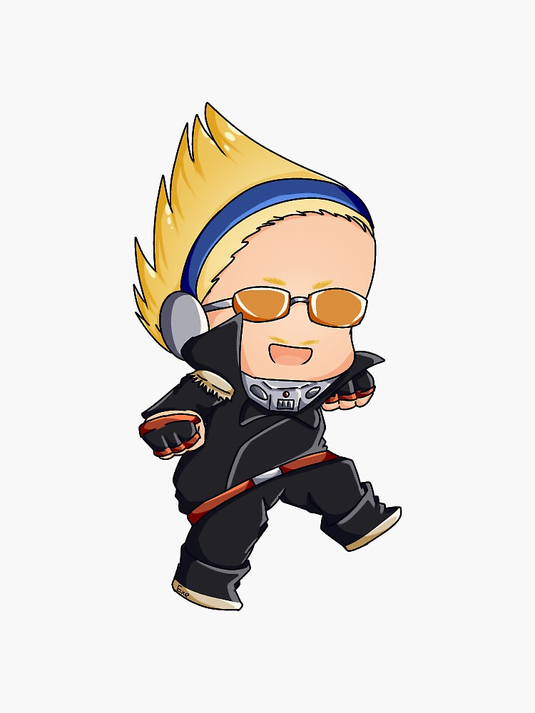 "Hizashi Yamada / Mha Present Mic / cute chibi pose" Sticker for Sale ...