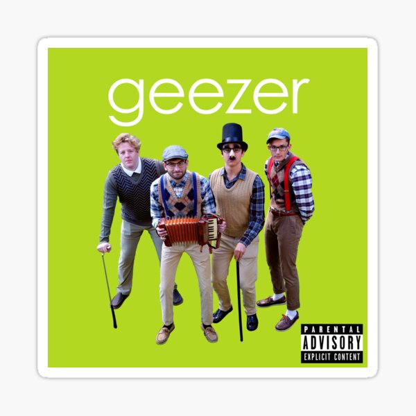 "Geezer" Sticker for Sale by drewmcq | Redbubble