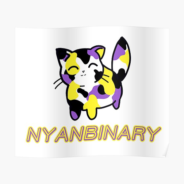 Non Binary Kitty Posters | Redbubble